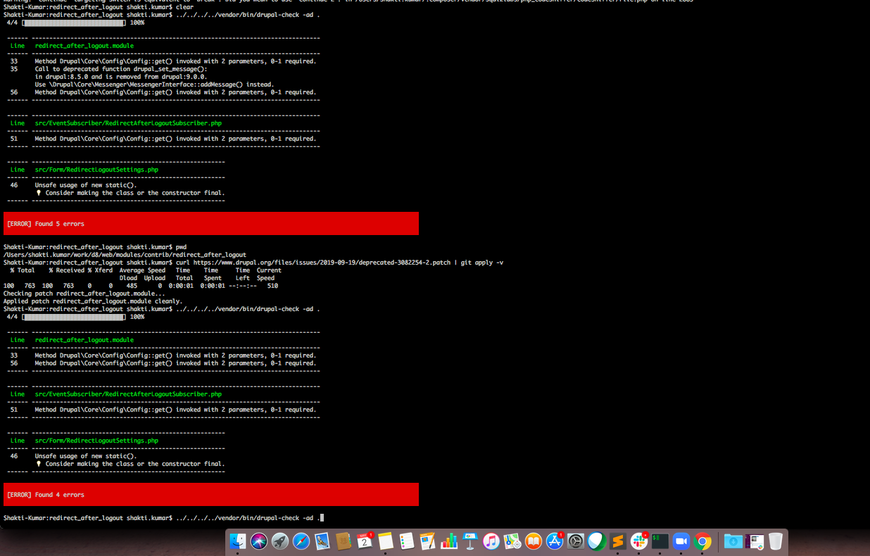 Deprecated Code Report [#3082254] | Drupal.org